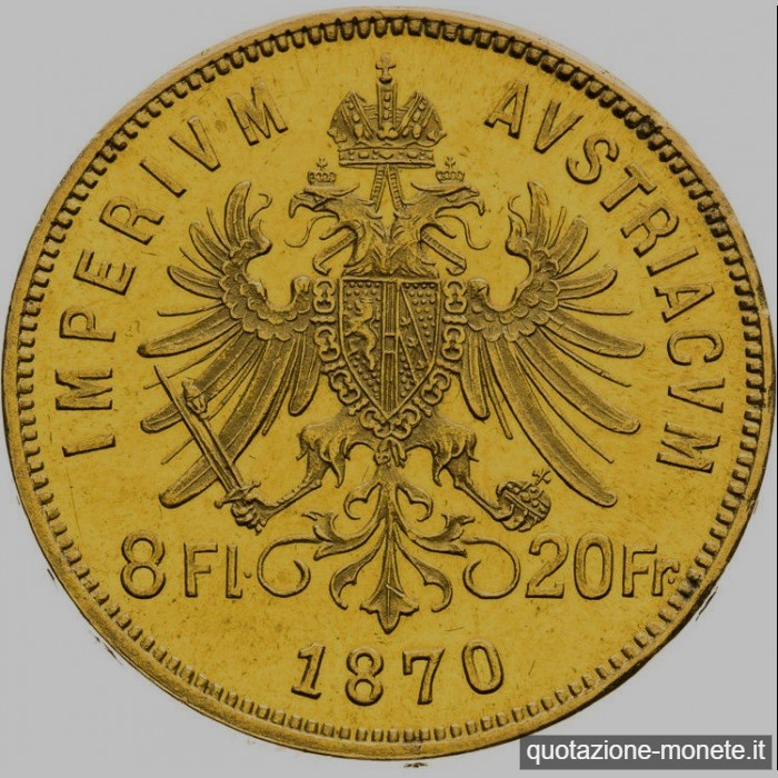 8 Fiorini 20 Franchi Marengo Austria - Quotazione e Valore